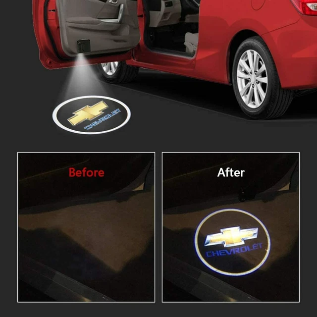 CHEVROLET LOGO WIRELESS LED Courtesy Car Logo Door Ghost Shadow ...