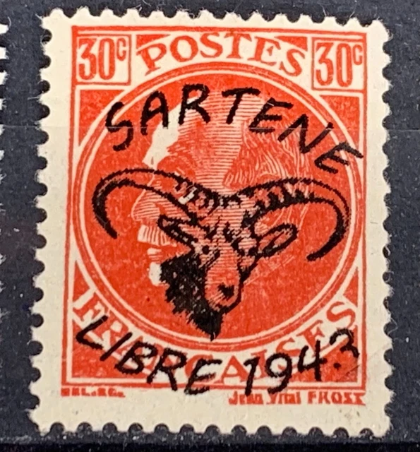 LOCAL FRANCE 1945 Liberation overprint Sartene MNH £2.49 - PicClick UK
