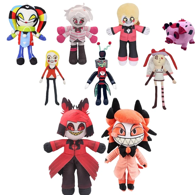 HAZBIN HOTEL ALASTOR Cursed Cat/Angel Dust/Fat Nuggets Stuffed Animal ...