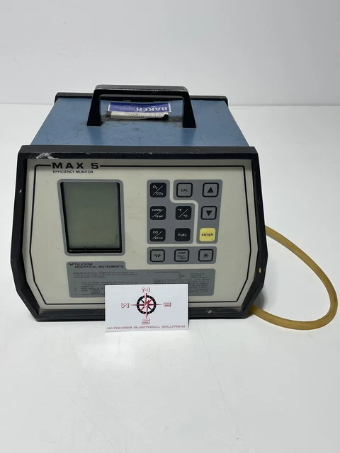 TELEDYNE MAX 5 Portable Combustion Efficiency Analyzer Monitor $350.00 ...