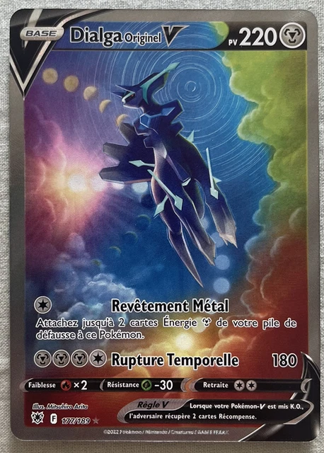 CARTE POKÉMON DIALGA Originel V 177/189 Alternative EB10 Astres Radieux ...