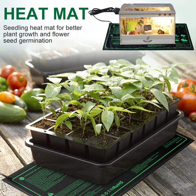 PLANT SEED GERMINATION Heat Mat Seedling Propagation Starter Warm ...