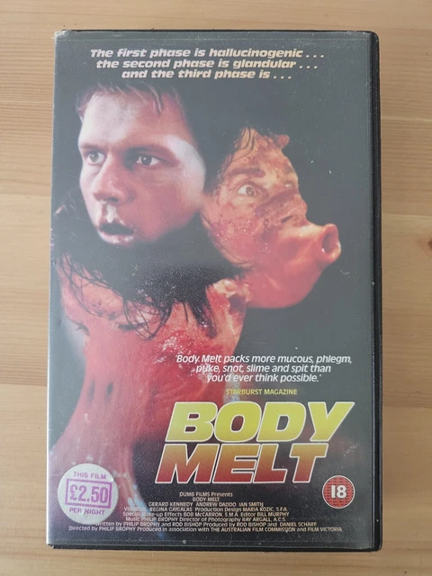 BODY MELT VHS Horror Big Box Ex Rental Video £29.99 - PicClick UK