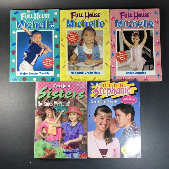 LOT OF 5 FULL HOUSE Books Michelle SISTERS Club Stephanie TV Series YA ...