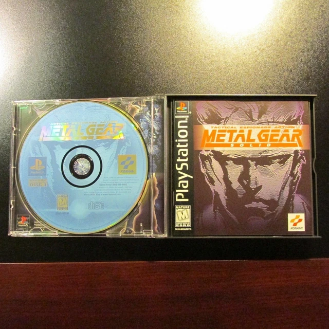 METAL GEAR SOLID (SONY PlayStation 1, 1998) PS1 COPIE NON LUE COMPLÈTE ...