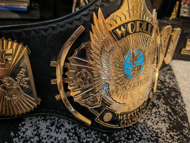 WWF DUAL PLATED Winged Eagle Wrestling Belt. WWE AEW Hulk Hogan ...