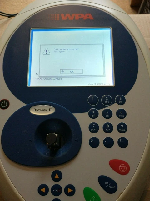 BIOCHROM BIOWAVE II UV/Vis Spectrophotometer better than nanodrop 190 ...