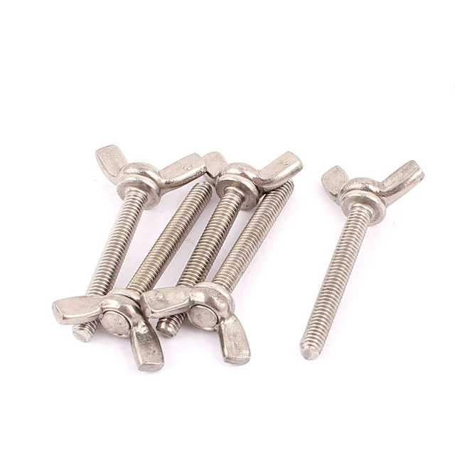 M4X30MM METRIC THREAD 0.7mm Pitch Butterfly Head Wing Screw Bolts 5pcs ...