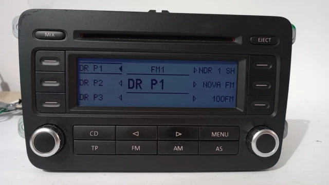 VW GOLF 5 Touran T1 radio CD player original RCD300 BVX 1K0035186L without code £35.61 - PicClick UK