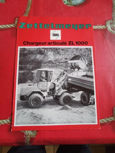 CATALOGUE PUBLICITAIRE TRACTEUR Chargeur Zettelmeyer Ibh Zl 1000 EUR 18 ...