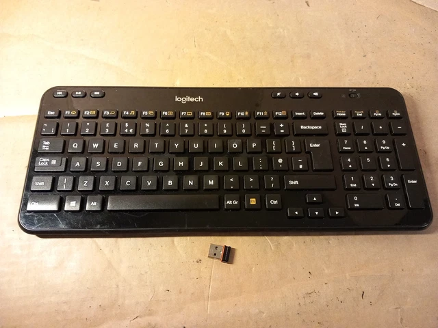 LOGITECH K360 WIRELESS Keyboard for Windows QWERTY UK Layout (WITH ...