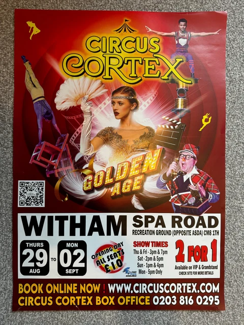 LARGE CIRCUS CORTEX poster 2024 - Witham £5.92 - PicClick UK