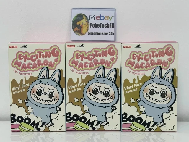 LOT X3 LABUBU Exciting Macaron POP MART Blind Box Authentique Neuf ...