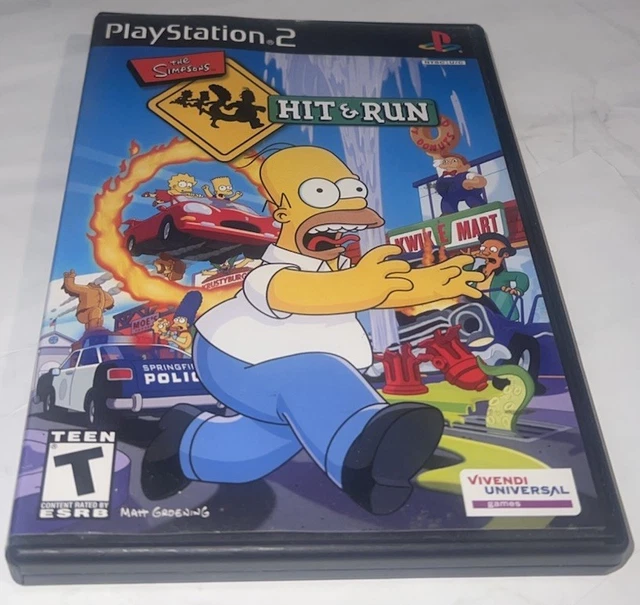 THE SIMPSONS: HIT & Run (Sony PlayStation 2, 2003) PS2 Complete Black ...