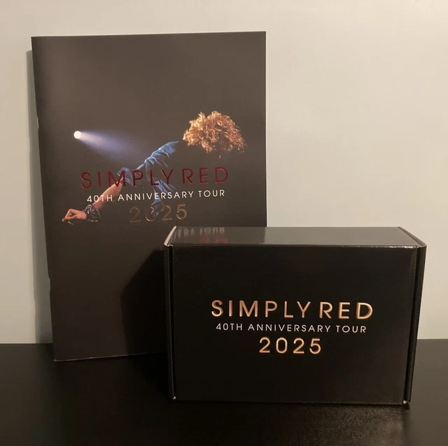 SIMPLY RED - 40th ANNIVERSARY TOUR 2025 - VIP GIFT BOX AND PROGRAMME £ ...