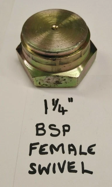 HYDRAULIC BSP PARALLEL Female Swivel Stop End Blanking Cap Adaptor BSPP ...