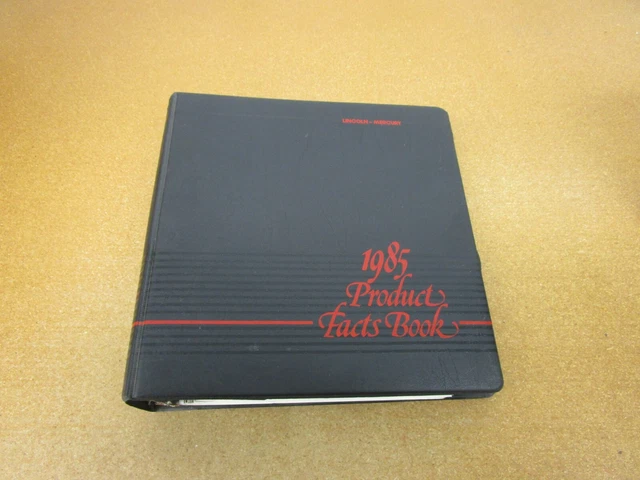 1985 MERCURY DEALER Album Product Facts book guide Capri Grand Marquis ...