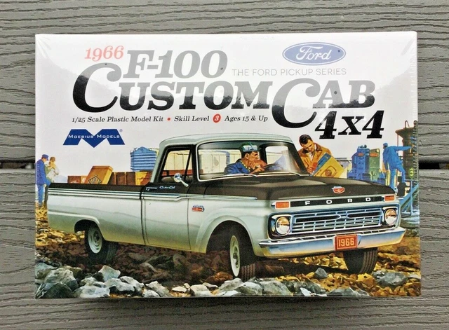 MOEBIUS MODELS 1/25 1966 Ford F-100 Custom Cab 4 X 4 Pickup Truck ...