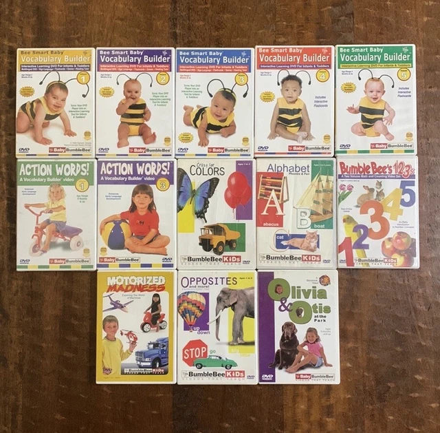 BUMBLEBEE KIDS VOCABULARY Builder Bee Smart Baby 13pc Mixed DVD Lot ...