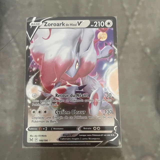 CARTE POKEMON ZOROARK de Hisui V 146/196 EB11 Origine Perdue FR NEUF EUR 1,50 - PicClick FR
