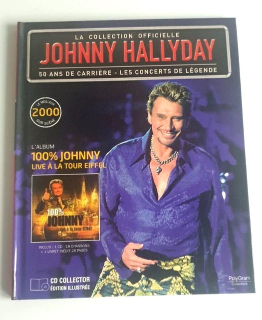 JOHNNY HALLYDAY LIVE TOUR EIFFEL 2000 CD + livret La collection ...