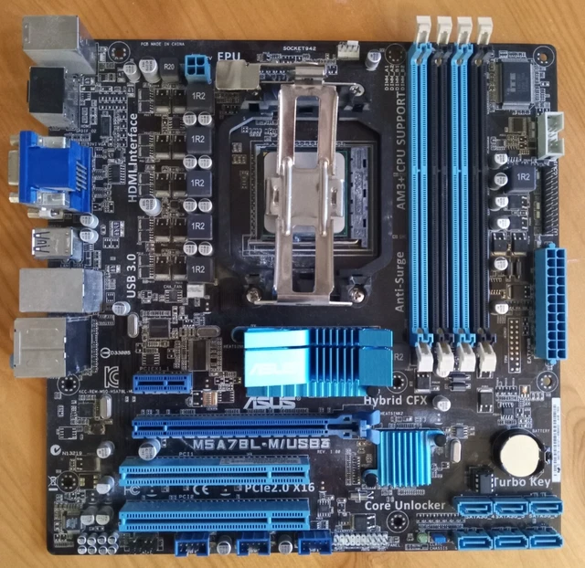 ASUS M5A78L-M/USB3 SOCKET AM3+ DDR3 Motherboard + FX-4170 4.2ghz 4 core ...