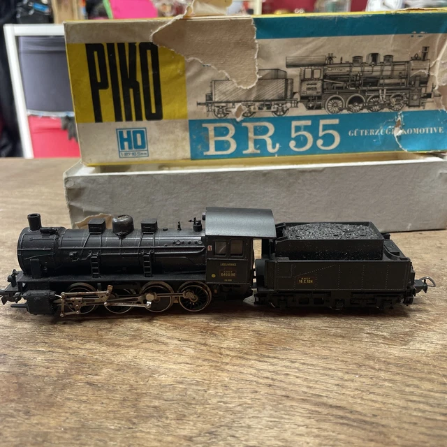 PIKO HO SCALE BR 55 Loco No. 040-D-90 - SNCF Plain Black # 257 £40.00 ...