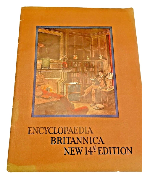 ENCYCLOPEDIA BRITANNICA 14TH Edition Prospectus Booklet Encyclopaedia ...