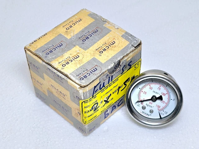 MICRO PRE TEMP 50S-Wp-B64-Bcdm Pressure Gauge 0-150 Psi $130.51 ...