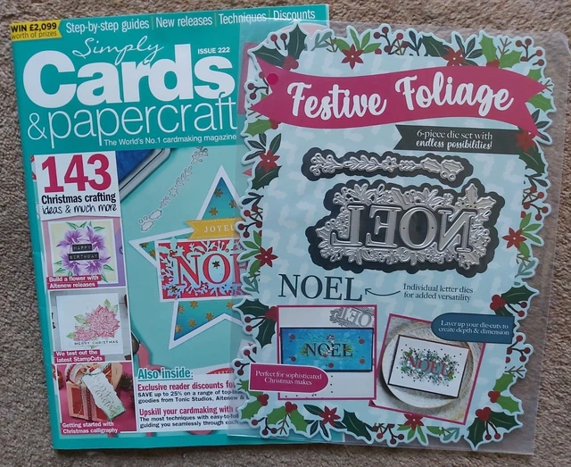 SIMPLY CARDS & Papercraft Magazine Issue 222 + 'Festive Foliage' Die ...