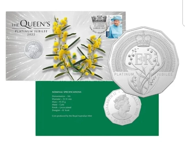2022 QUEEN ELIZABETH II Platinum Jubilee 50C PNC $70.00 - PicClick AU