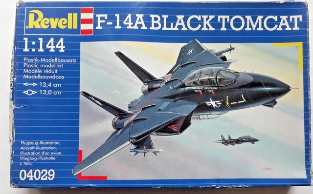 REVELL F-14A GRUMMAN Black Tomcat 1/144 Model Kit - started but ...