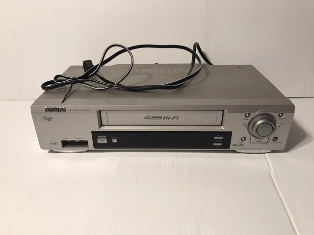PHILIPS VHS VIDEO Cassette Recorder 4 Head Hi-Fi Player Equipment # ...