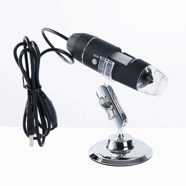 USB MAGNIFIER MICROSCOPE Mirror with Light 8-LED Mini Stand Miniature £ ...