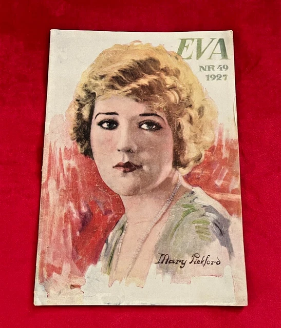 ORIGINAL DANISH EVA Magazine MARY PICKFORD Hollywood DECEMBER 1927 MARY ...