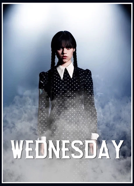 WEDNESDAY ADDAMS POSTER, Addams Family, Jenna Ortega, Nevermore Academy ...