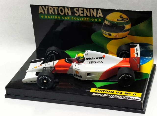 MINICHAMPS AYRTON SENACORE 1/43 McLaren Honda MP4/7 $137.91 - PicClick