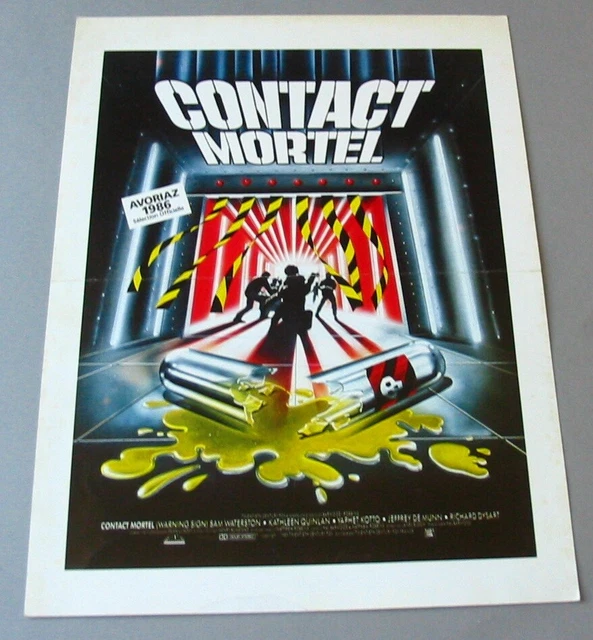 MORTAL CONTACT (AVORIAZ 86 (Synosis Poster) Sam WATERSTON Kathleen ...