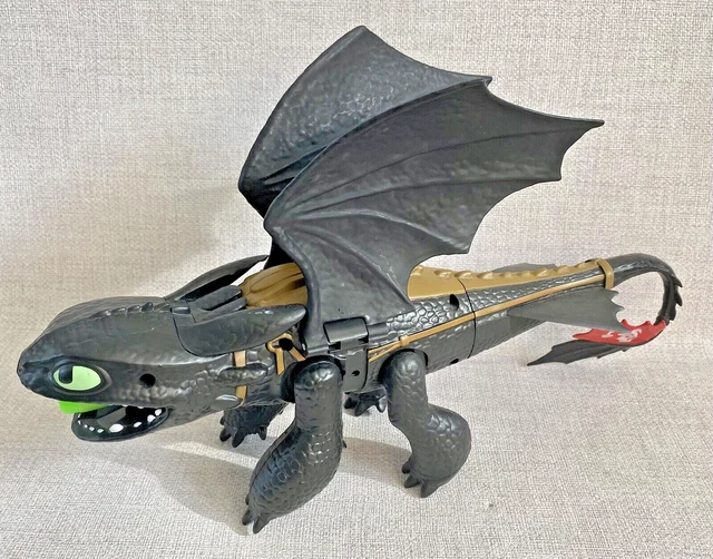 HOW TO TRAIN Your Dragon Toothless Shooting Missile Night Fury Figure ...