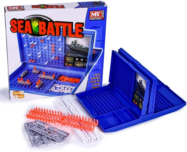 CLASSIC SEA BATTLE Strategy Board Game For 2 Players £8.98 - PicClick UK