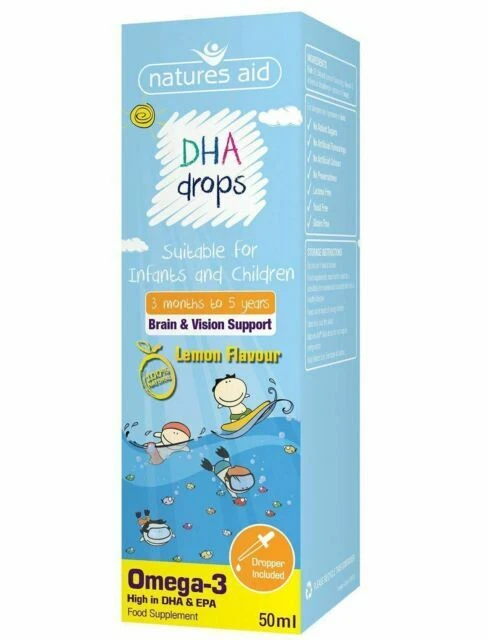 NATURES AID DHA Omega-3 Drops 50ml £9.03 - PicClick UK