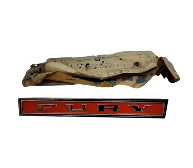 PLAQUE D'IDENTIFICATION LOGO De Grille Plymouth Fury I II III 1971 ...