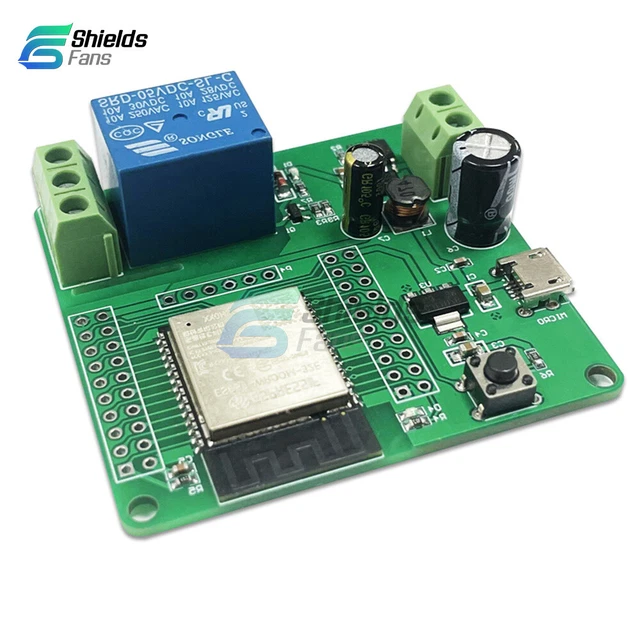 Dc7v 60v Led Esp32 Wroom 32e Development Board Relay Module 4m Byte