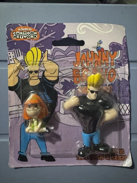 JOHNNY BRAVO VINTAGE Cartoon Network Miniature Figures (1999) New On ...