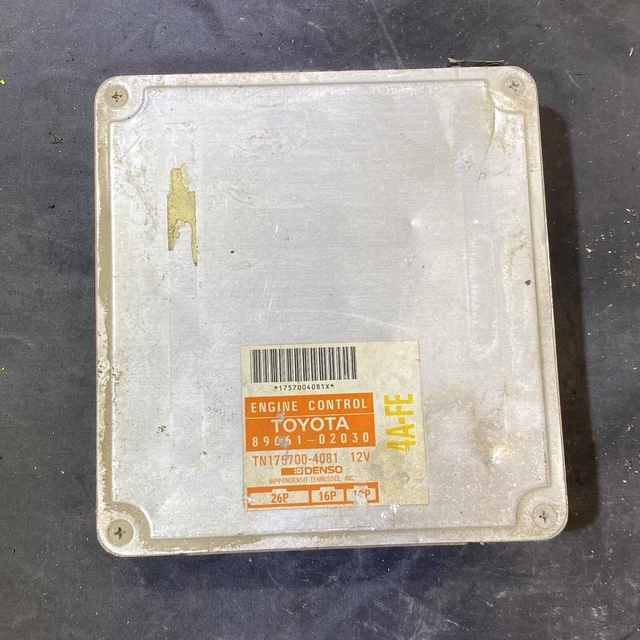 1993-1994' TOYOTA COROLLA Engine Control Unit (89661-02030 4A-FE) USED ...