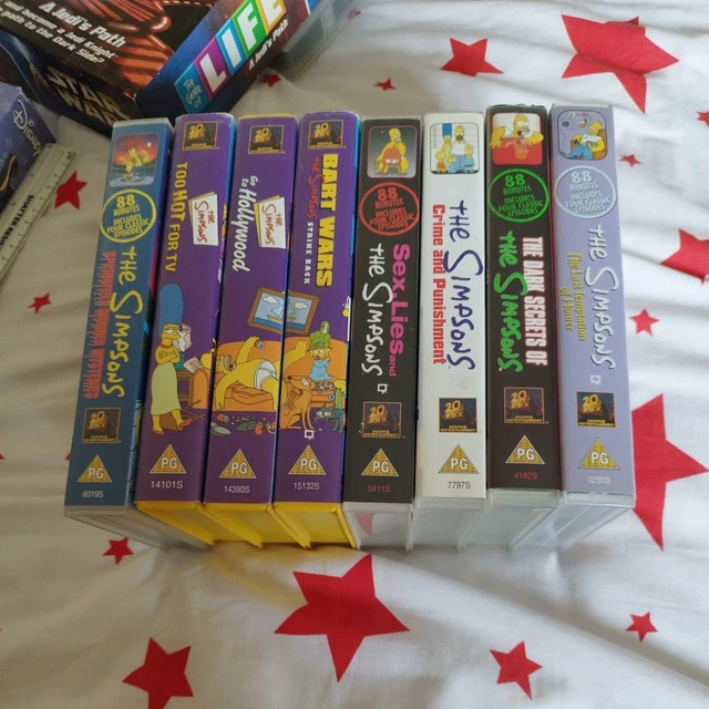 SIMPSONS VHS COLLECTION bundle murder mysteries Bart wars go to ...