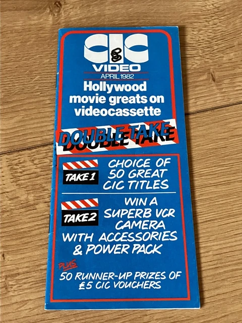 RARE PRE CERT video catalogue for CIC Video. Jaws, The Warriors, Xanadu ...