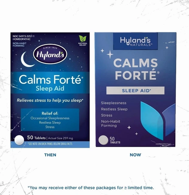HYLAND'S CALMS FORTE® - 50 Tablets Supplement for sleep - Original - UK ...