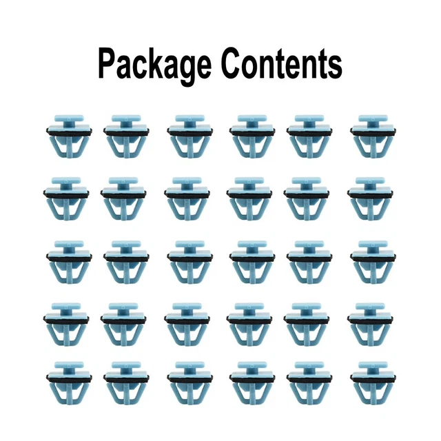 30X MOLDING CLIPS For Kia Fender Flare, Rocker, Door & Exterior ...