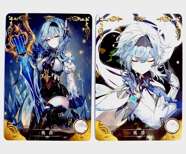 GODDESS STORY WAIFU Card TCG | Eula - Genshin Impact | CARD SET | 2 ...